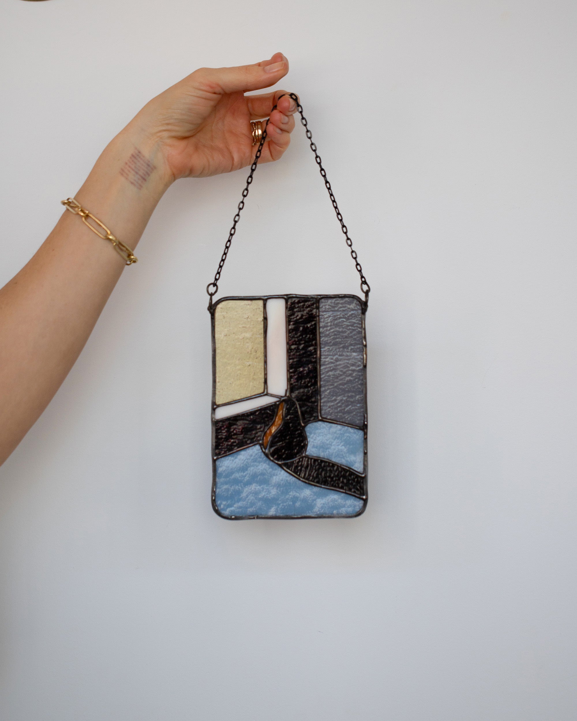 Soeun Lee Mini Pear Stained Glass Panel Mociun 